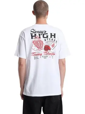 Volcom High Steaks Short Sleeve Tee - White