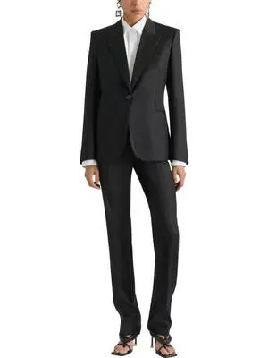 Givenchy Single-breasted Pinstripe Blazer - Black