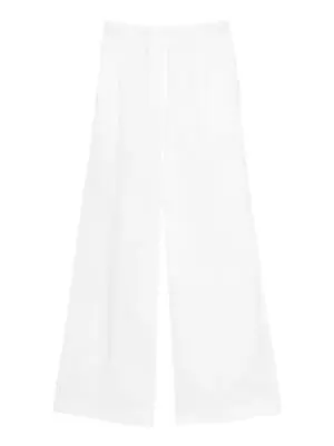 FORTE_FORTE Elasticated-waistband Trousers - White