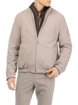 Gorski Reversible Loro Piana Nubuck Jacket - Stone/black