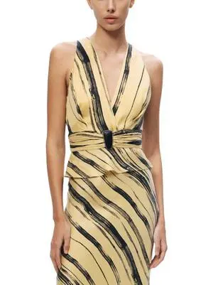 NOCTURNE Printed Sleeveless Blouse - Multi-colored