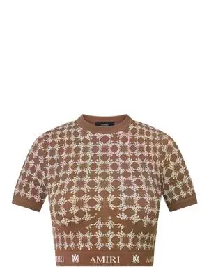 Amiri Seamless Short-sleeve Top - Brown