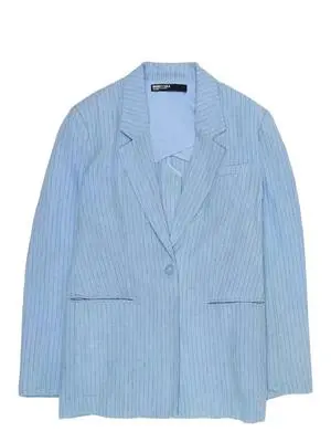 Bimba Y Lola Striped Single-breasted Blazer - Blue