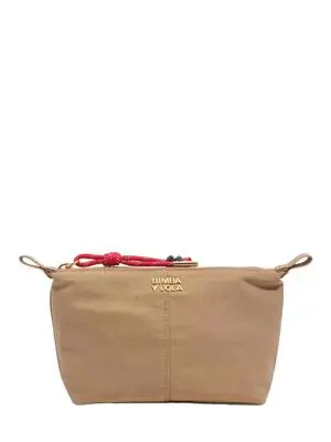 Bimba Y Lola Trapezoid Makeup Bag With Rope Detail - Neutrals