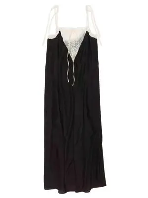 Bimba Y Lola Lace Detail Midi Dress - Black