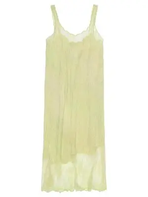 Bimba Y Lola Lace Hem Midi Dress - Green