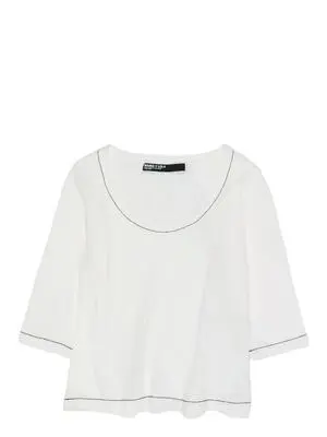 Bimba Y Lola Round Neck Top - Neutrals