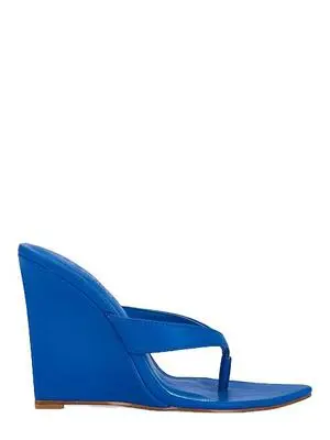 Femme La Tokyo Thong Wedge Sandal - Blue