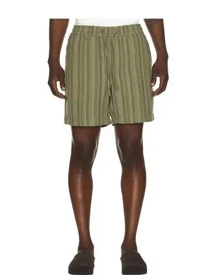 Marine Layer Dobby Stripe Short - Olive