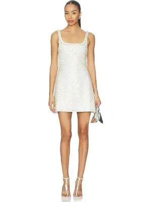 Simkhai Ziva Sleeveless Embellished Mini Dress - White