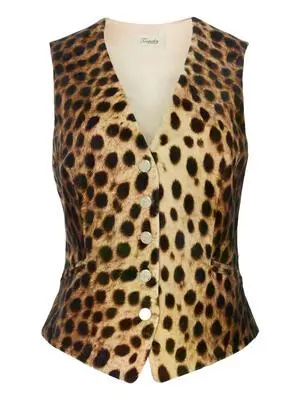 TEMPERLEY LONDON Printed V-neck Waistcoat - Neutrals