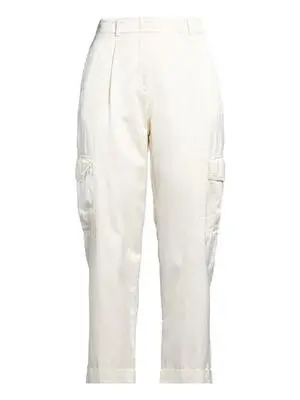 Peserico Satin Cargo Pants - White