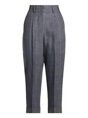 Peserico Tapered Linen Pants - Grey