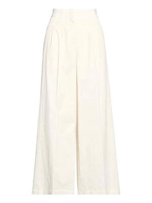 Peserico Cotton Elastane Wide-leg Pants - Ivory