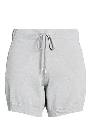 Peserico Knitted High-waisted Shorts - Grey