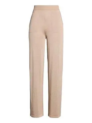 Peserico Wide-leg Knit Pants - Beige