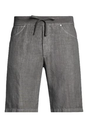 120% Lino Linen Casual Shorts - Grey