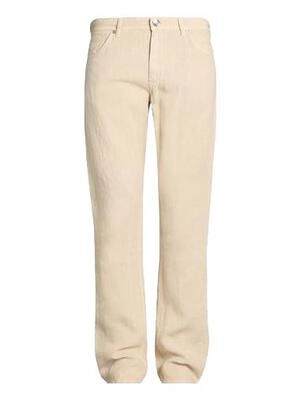 120% Lino Linen Straight Leg Pants - Beige