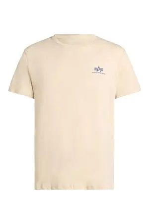Alpha Industries Man T-shirt Navy Size Xl Cotton Beige