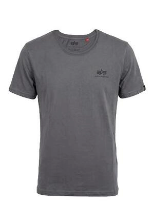 Alpha Industries Man T-shirt Charcoal Size L Cotton Charcoal