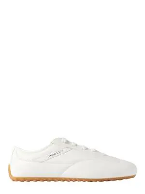 Alexander McQueen Logo-print Leather Sneakers - White