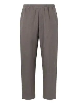 A KIND OF GUISE Straight-leg Cotton-blend Trousers - Brown