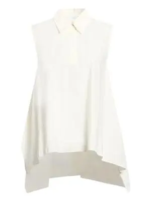 Peserico Poplin Sleeveless Top - Ivory