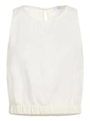 Peserico Linen Sleeveless Top - White