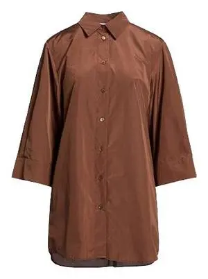 Peserico Long Sleeve Poplin Shirt - Brown