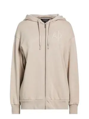 Armani Exchange Cotton-blend Fleece Sweatshirt - Beige