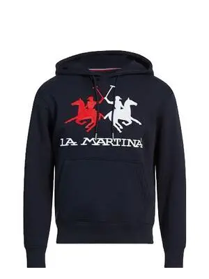 LA MARTINA Cotton-blend Fleece Sweatshirt - Navy
