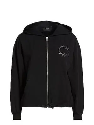 SHOE Hooded Zip Up Sweatshirt Black