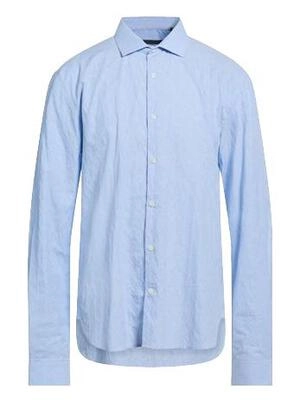 John Varvatos Shirt Size Cotton, Polyamide, Elastane - Sky Blue