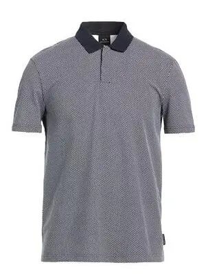 Armani Exchange Polo Shirt Size Cotton, Elastane - Navy