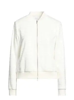 Peserico French Terry Sweatshirt With Appliqués - White