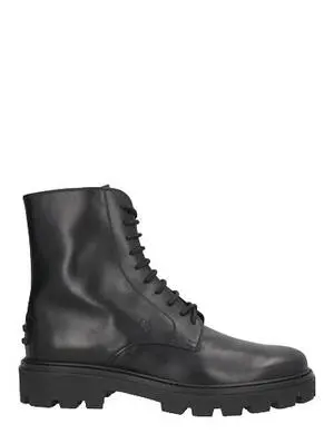 TOD'S Ankle Boots In Leather - Black