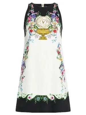 Versace Mini Flared Dress - White