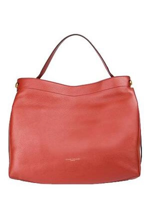 GIANNI CHIARINI GIANNI CHIARINI Black Pebbled-Leather Shoulder Bag Brick