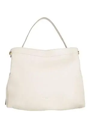 GIANNI CHIARINI GIANNI CHIARINI Black Pebbled-Leather Shoulder Bag Ivory