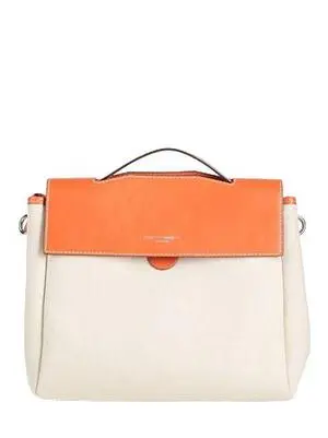 GIANNI CHIARINI Large Handbag With Leather Trim - Orange
