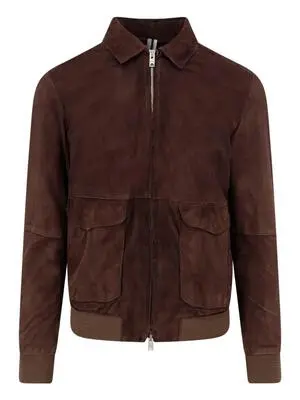 DFOUR Suede Jacket - Brown