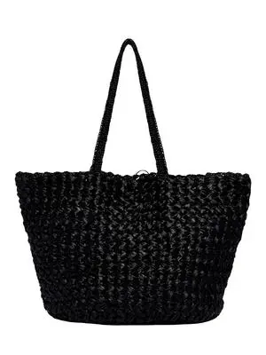 THE ROW Large Estrelle Raffia Shoulder Bag