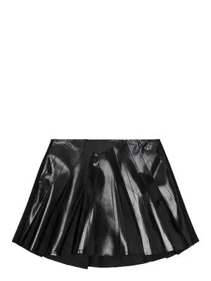 DIESEL® Virgin Wool Blend Mini Skirt - Grey