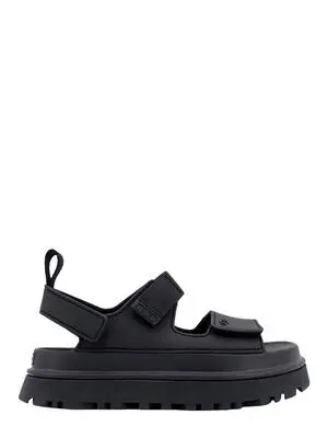 UGG Rubber Sandals With Logo - Black
