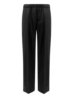 SEVEN GAUGE Light Wool Trousers - Black