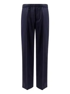 SEVEN GAUGE Light Wool Trousers - Blue