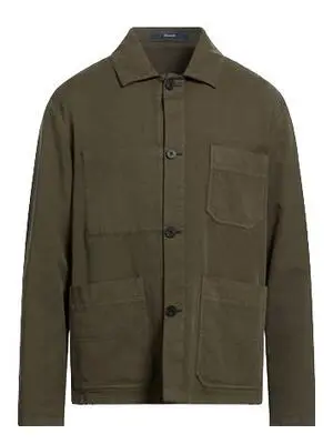 DRUMOHR Jacket Size Cotton, Elastane - Green