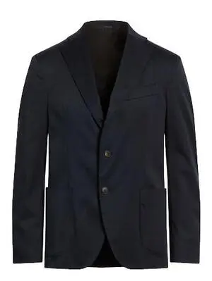 DRUMOHR Twill Single-breasted Blazer - Navy