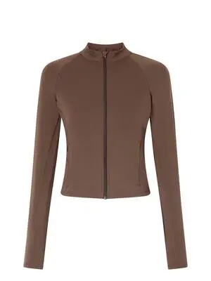 SKIMS Nike X SKIMS Tech-Jersey Jacket Brown
