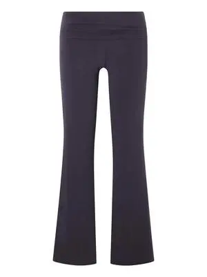 SKIMS Stretch-cotton Jersey Foldover Pants - Gray
